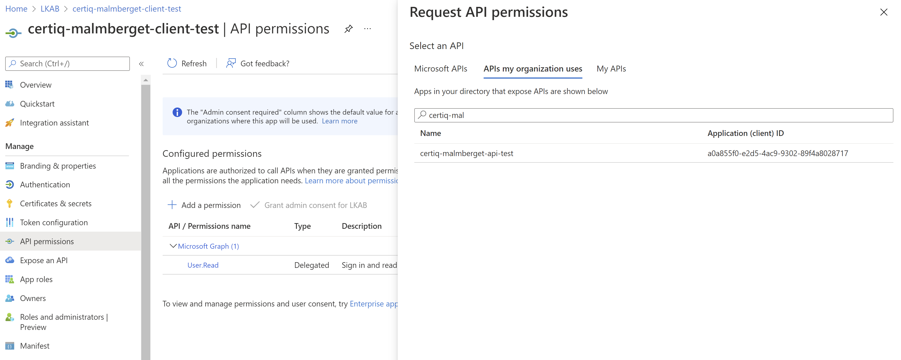 Register an application for a client that need access to api:s - API ...